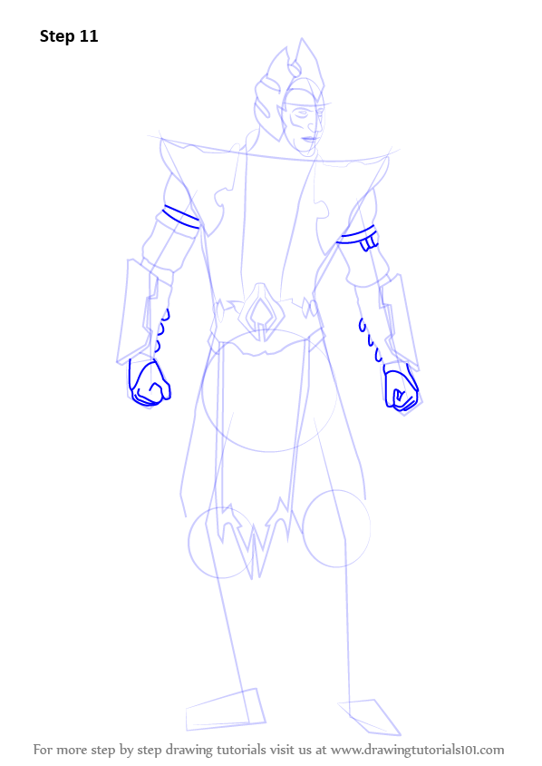How to Draw Shinnok from Mortal Kombat (Mortal Kombat) Step by Step ...