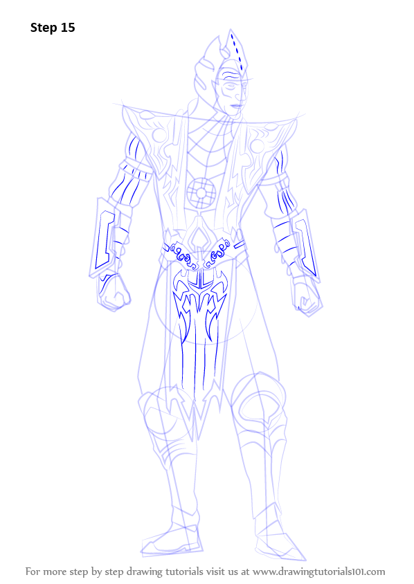How to Draw Shinnok from Mortal Kombat (Mortal Kombat) Step by Step ...