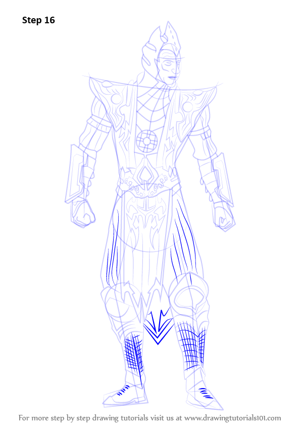 How to Draw Shinnok from Mortal Kombat (Mortal Kombat) Step by Step ...