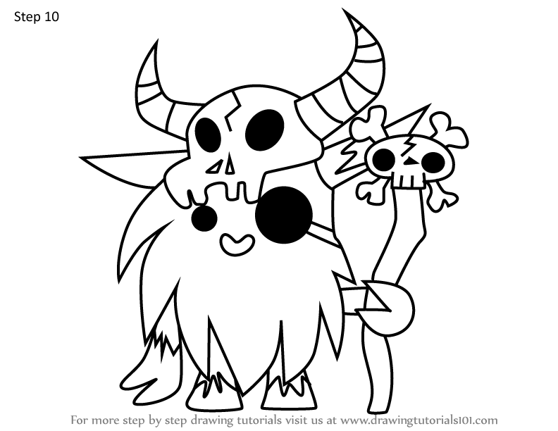 How to Draw Big Chief Bill from Moshi Monsters (Moshi Monsters) Step by ...