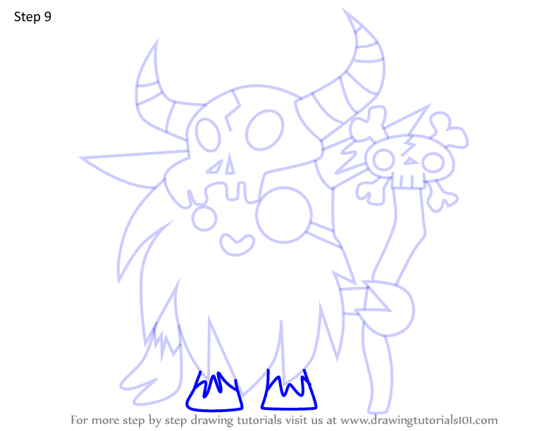 How to Draw Big Chief Bill from Moshi Monsters (Moshi Monsters) Step by ...
