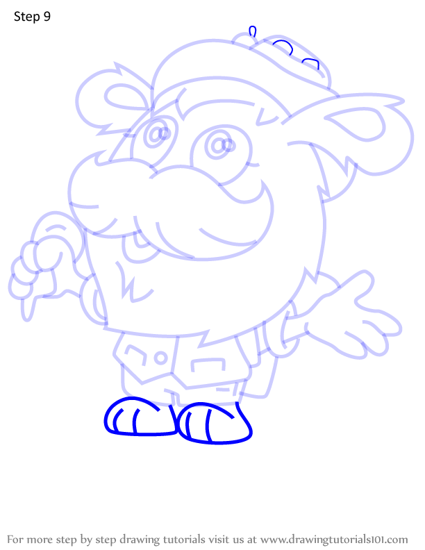 How to Draw Buster Bumblechops from Moshi Monsters (Moshi Monsters ...