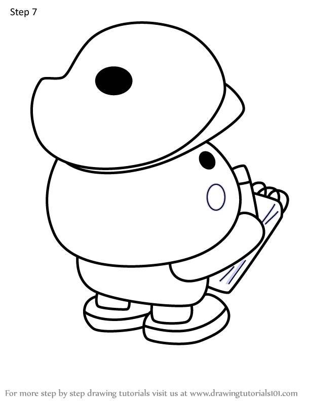 How to Draw Casper from Moshi Monsters (Moshi Monsters) Step by Step ...