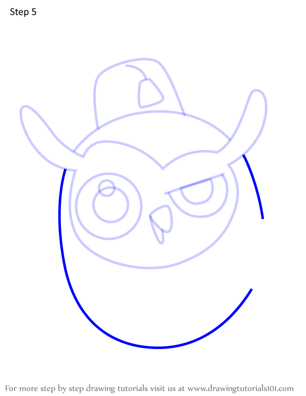 How to Draw Fez Owl from Moshi Monsters (Moshi Monsters) Step by Step ...