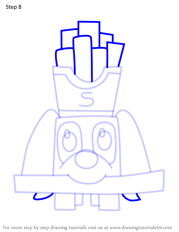 How to Draw Frankie from Moshi Monsters (Moshi Monsters) Step by Step ...