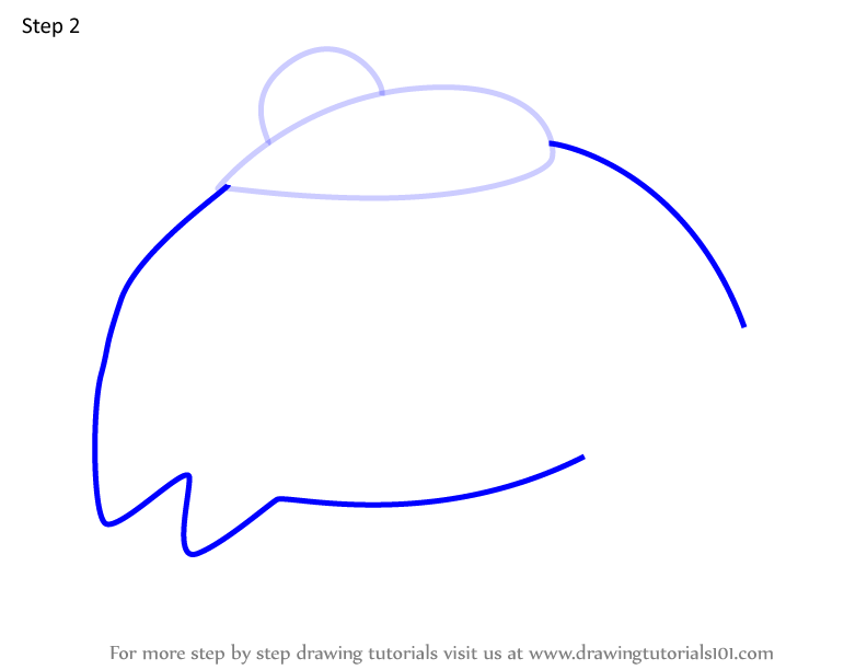 How to Draw FruFru from Moshi Monsters (Moshi Monsters) Step by Step ...