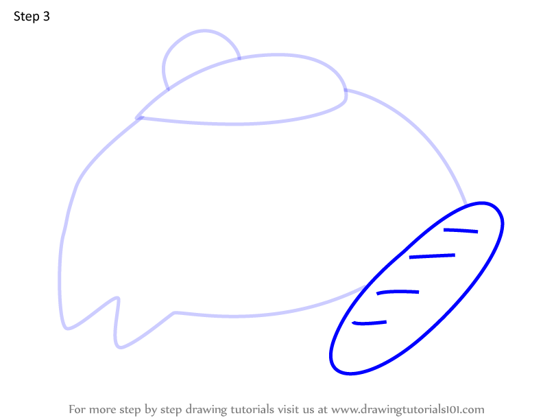 How to Draw FruFru from Moshi Monsters (Moshi Monsters) Step by Step ...
