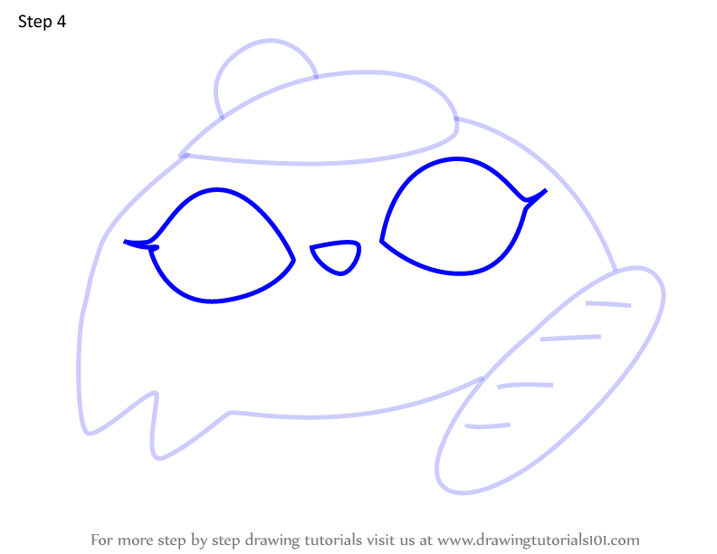 How to Draw FruFru from Moshi Monsters (Moshi Monsters) Step by Step ...