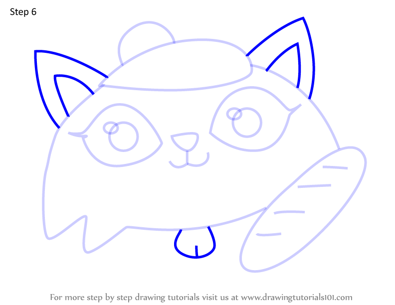 How to Draw FruFru from Moshi Monsters (Moshi Monsters) Step by Step ...