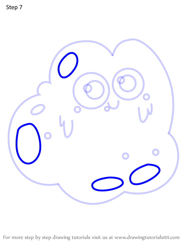 How to Draw Glob from Moshi Monsters (Moshi Monsters) Step by Step ...