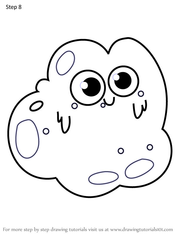 How to Draw Glob from Moshi Monsters (Moshi Monsters) Step by Step ...