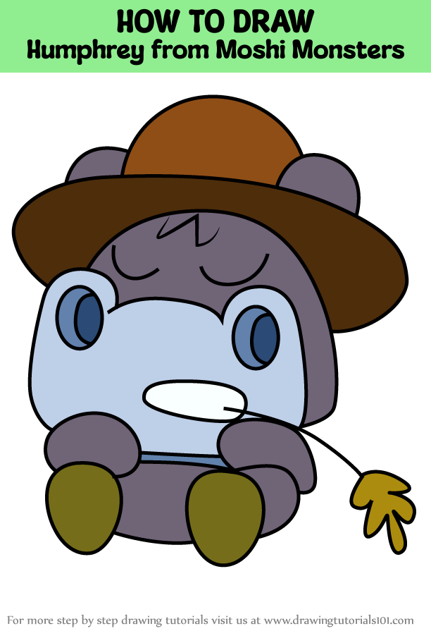 How to Draw Humphrey from Moshi Monsters (Moshi Monsters) Step by Step ...