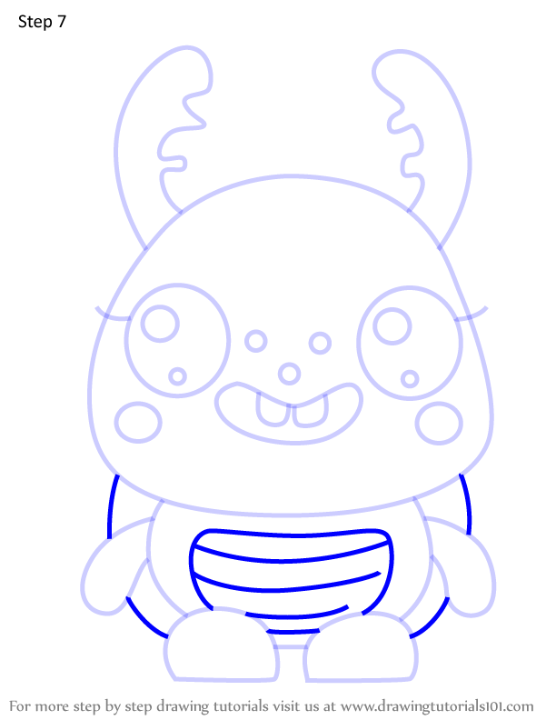 How to Draw Kazzi from Moshi Monsters (Moshi Monsters) Step by Step ...