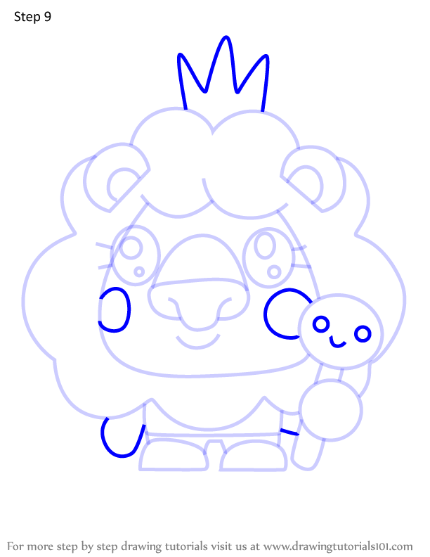 How to Draw King Brian from Moshi Monsters (Moshi Monsters) Step by ...
