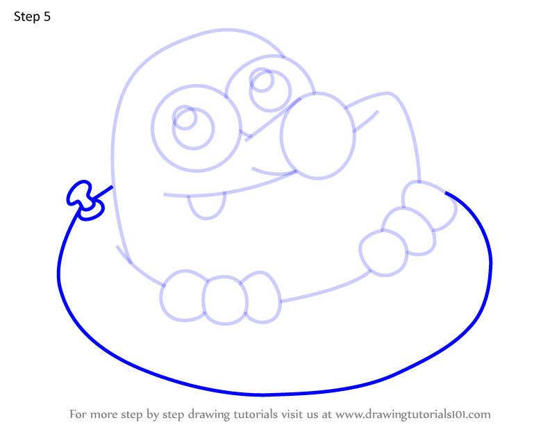 How to Draw Lenny Lard from Moshi Monsters (Moshi Monsters) Step by ...