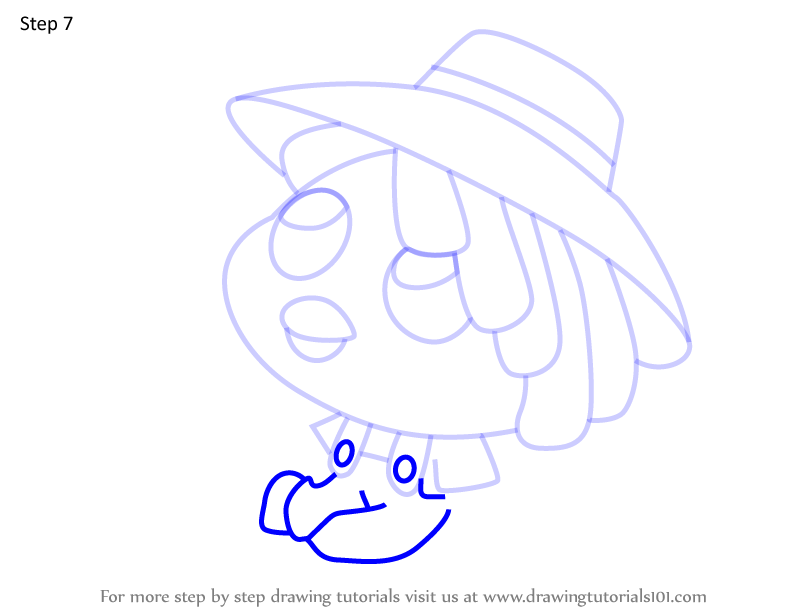 How to Draw Lila Tweet from Moshi Monsters (Moshi Monsters) Step by ...