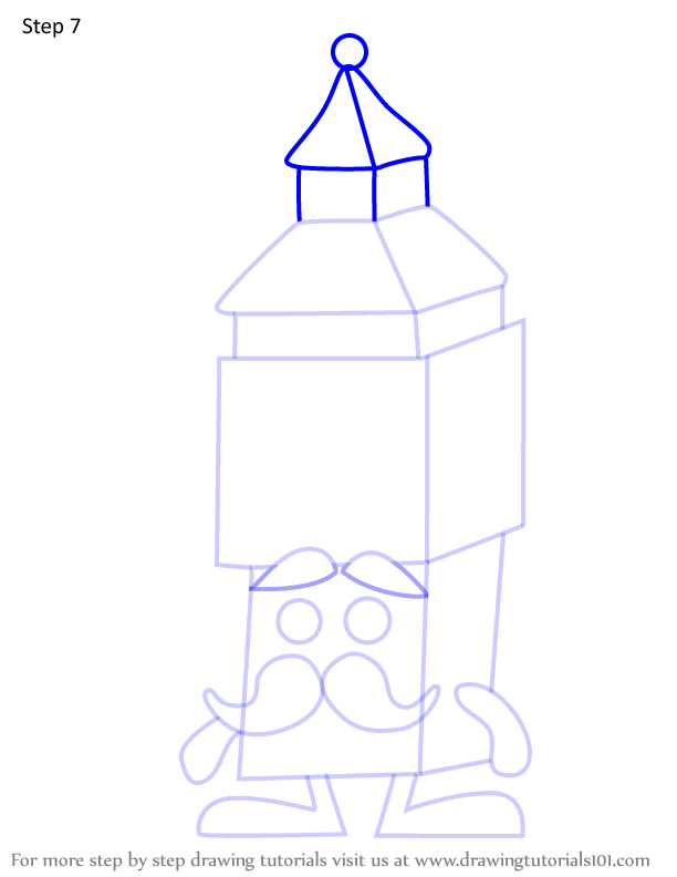 How to Draw Mini Ben from Moshi Monsters (Moshi Monsters) Step by Step ...