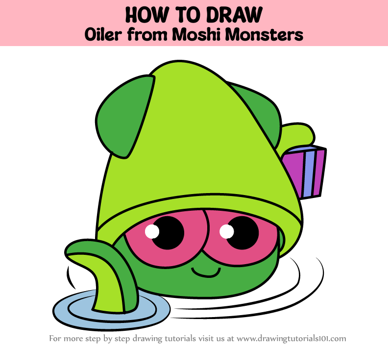 How to Draw Oiler from Moshi Monsters (Moshi Monsters) Step by Step ...
