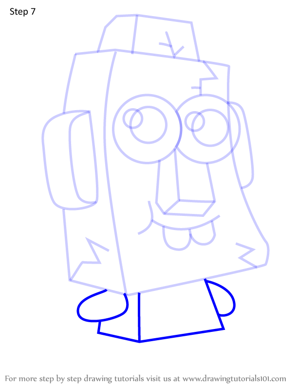 How to Draw Rocky from Moshi Monsters (Moshi Monsters) Step by Step ...