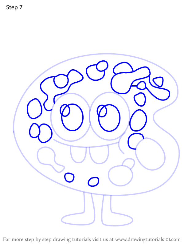 How to Draw Splatter from Moshi Monsters (Moshi Monsters) Step by Step ...