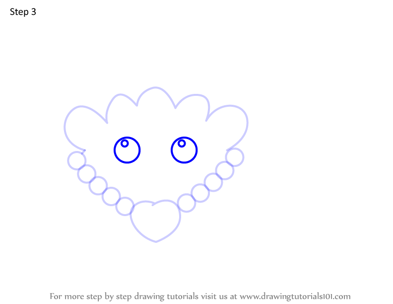 How to Draw Squiggle from Moshi Monsters (Moshi Monsters) Step by Step | DrawingTutorials101.com