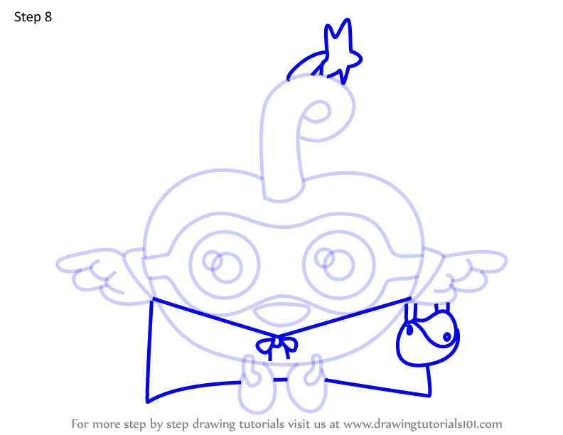 How to Draw Super Luvli from Moshi Monsters (Moshi Monsters) Step by ...