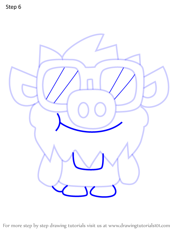 How to Draw Swizzle from Moshi Monsters (Moshi Monsters) Step by Step ...