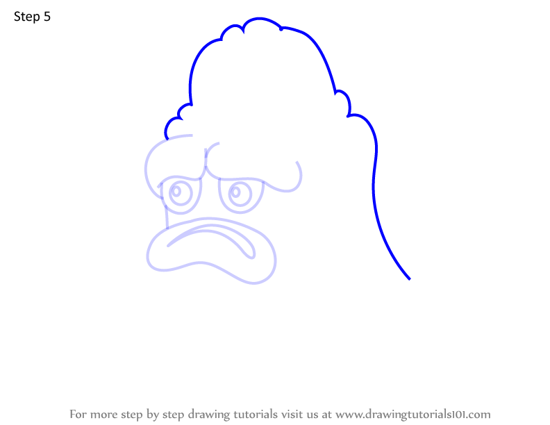 How to Draw Whiffy Wobbler from Moshi Monsters (Moshi Monsters) Step by ...