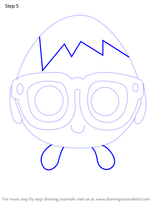 How to Draw Yolka from Moshi Monsters (Moshi Monsters) Step by Step ...