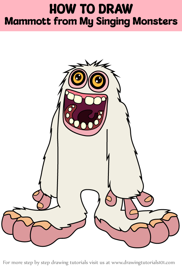 How to Draw Mammott from My Singing Monsters (My Singing Monsters) Step by Step ...