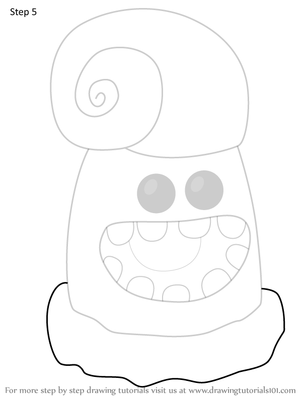 How to Draw Mi from My Singing Monsters (My Singing Monsters) Step by Step | DrawingTutorials101.com