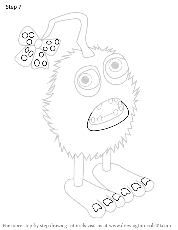 How to Draw Rare Furcorn from My Singing Monsters (My Singing Monsters ...