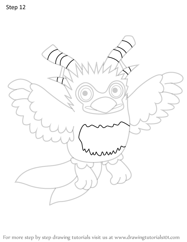 How to Draw Rare Tweedle from My Singing Monsters (My Singing Monsters) Step by Step ...
