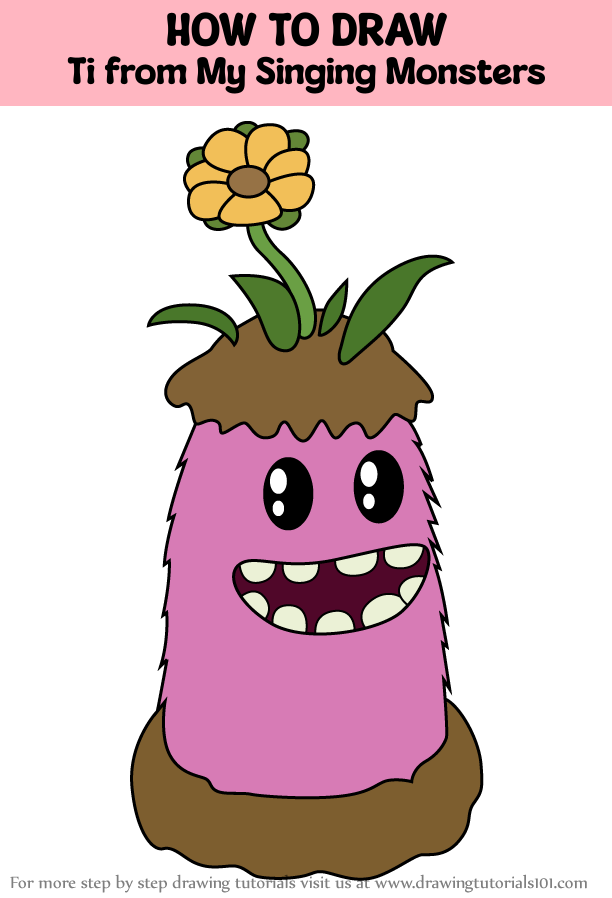 How to Draw Ti from My Singing Monsters (My Singing Monsters) Step by Step | DrawingTutorials101.com