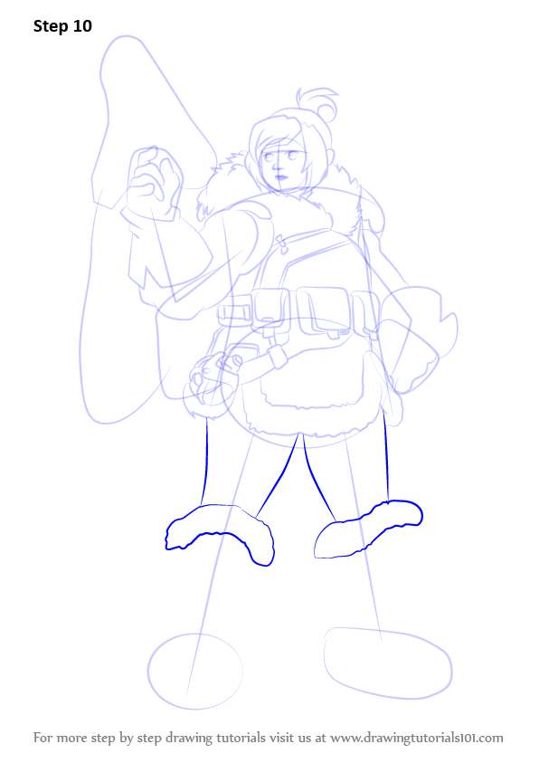 How to Draw Mei from Overwatch (Overwatch) Step by Step ...