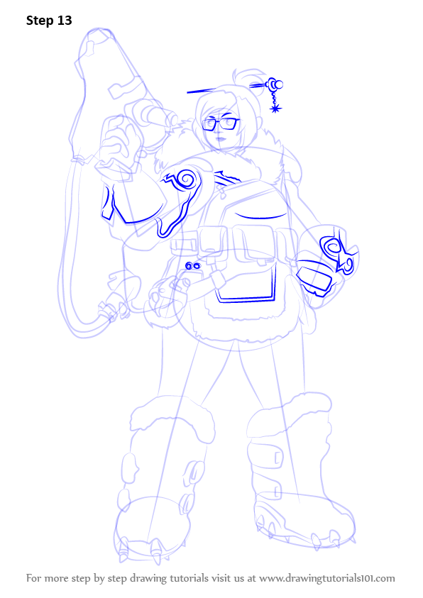 How to Draw Mei from Overwatch (Overwatch) Step by Step ...
