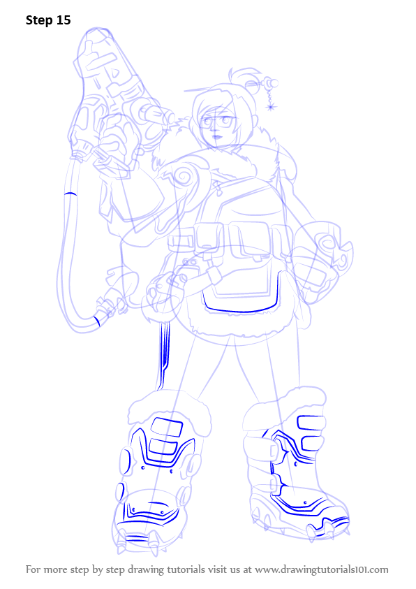 How to Draw Mei from Overwatch (Overwatch) Step by Step ...