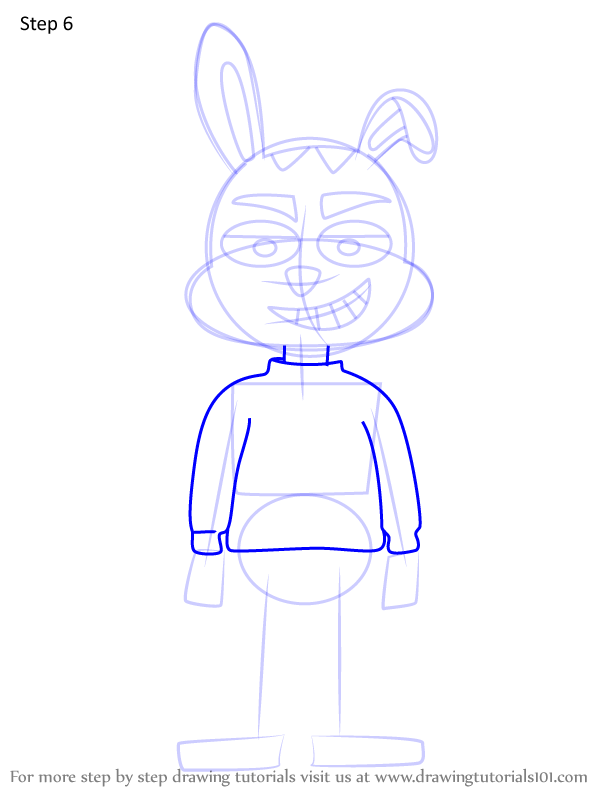 How to Draw Gaster from PaRappa The Rapper (PaRappa the Rapper) Step by ...