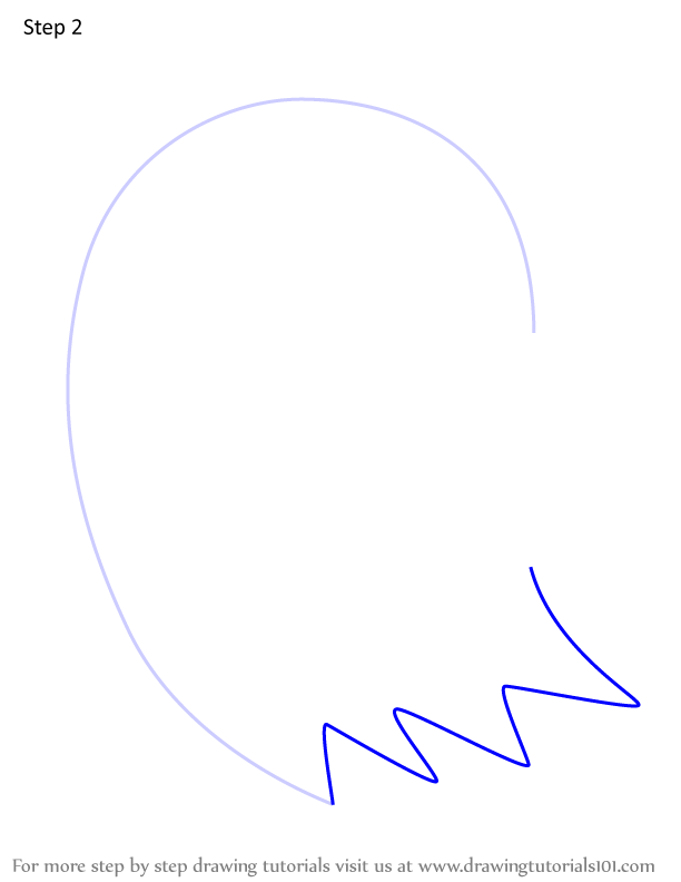 How to Draw Blinky from Pac-Man (Pac-Man) Step by Step ...