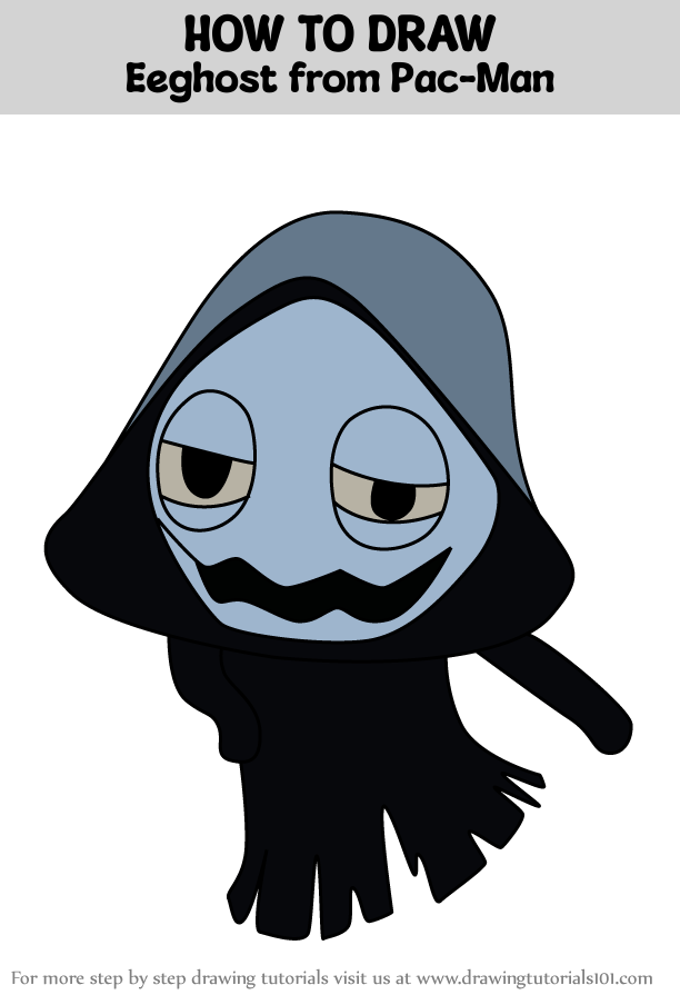 How to Draw Eeghost from Pac-Man (Pac-Man) Step by Step ...