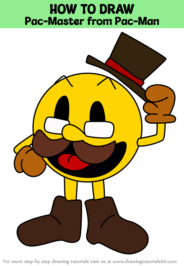 How to Draw Pac-Master from Pac-Man (Pac-Man) Step by Step ...