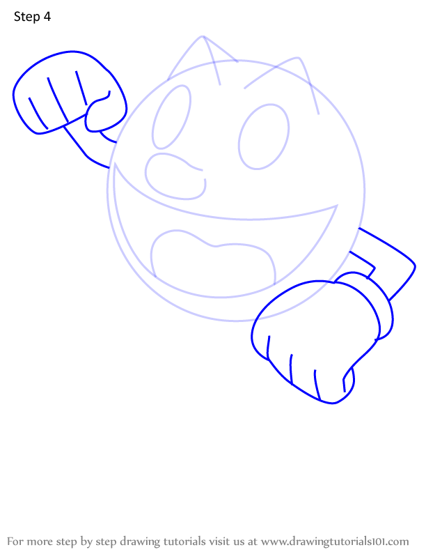 How to Draw Pacster from Pac-Man (Pac-Man) Step by Step ...