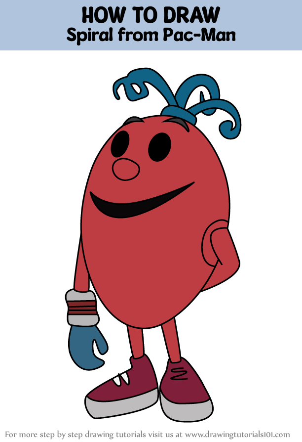 How to Draw Spiral from Pac-Man (Pac-Man) Step by Step ...