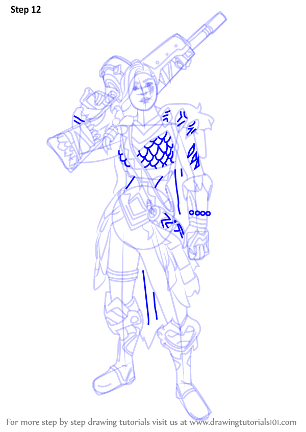 How to Draw Tyra from Paladins (Paladins) Step by Step ...