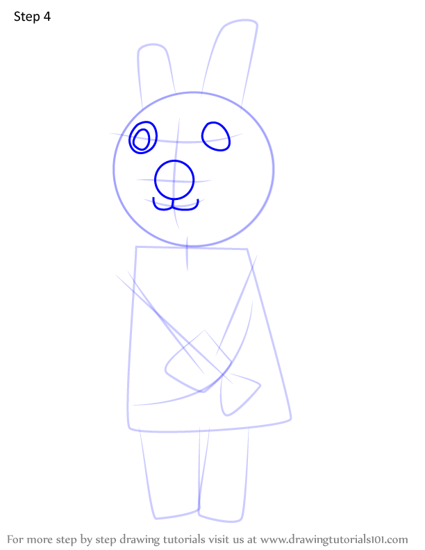 How to Draw Bunny from Piggy (Piggy) Step by Step | DrawingTutorials101.com