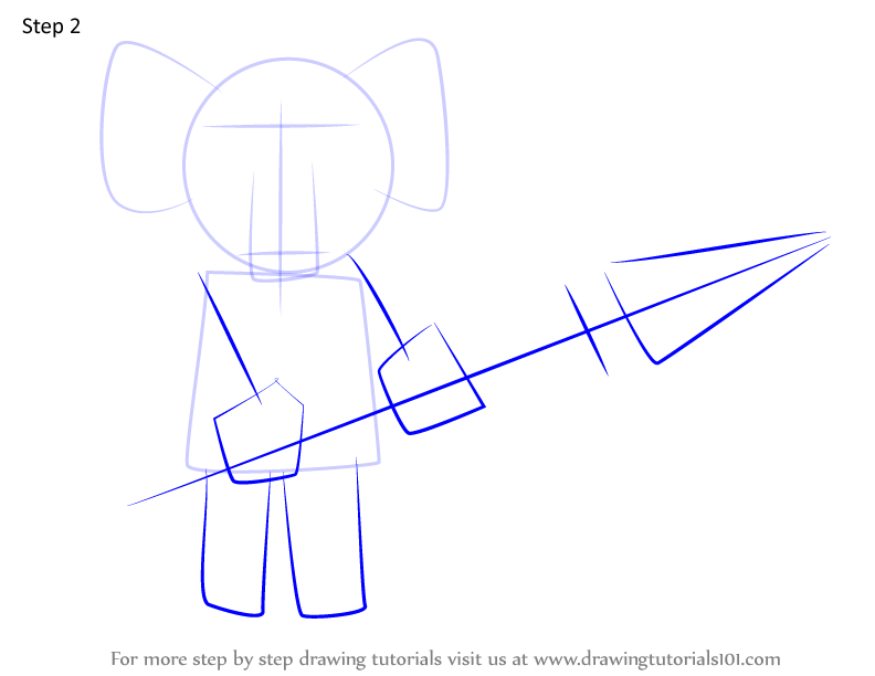 How to Draw Elly from Piggy (Piggy) Step by Step | DrawingTutorials101.com
