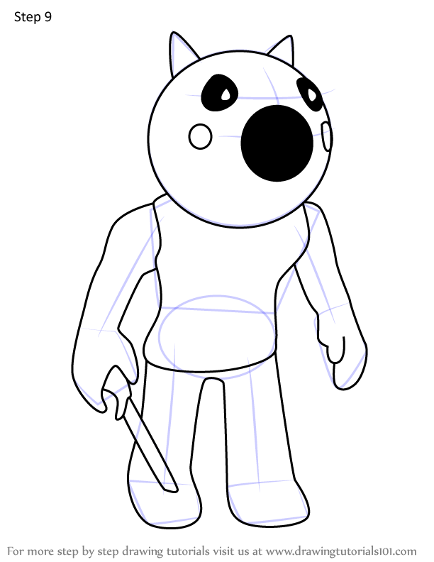 How to Draw Foxy from Piggy (Piggy) Step by Step | DrawingTutorials101.com