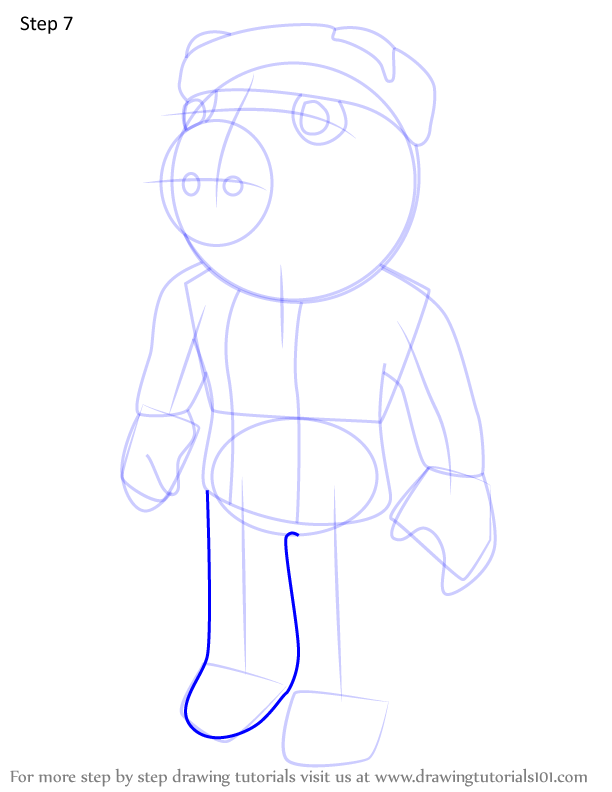 How to Draw Georgie Piggy from Piggy (Piggy) Step by Step ...