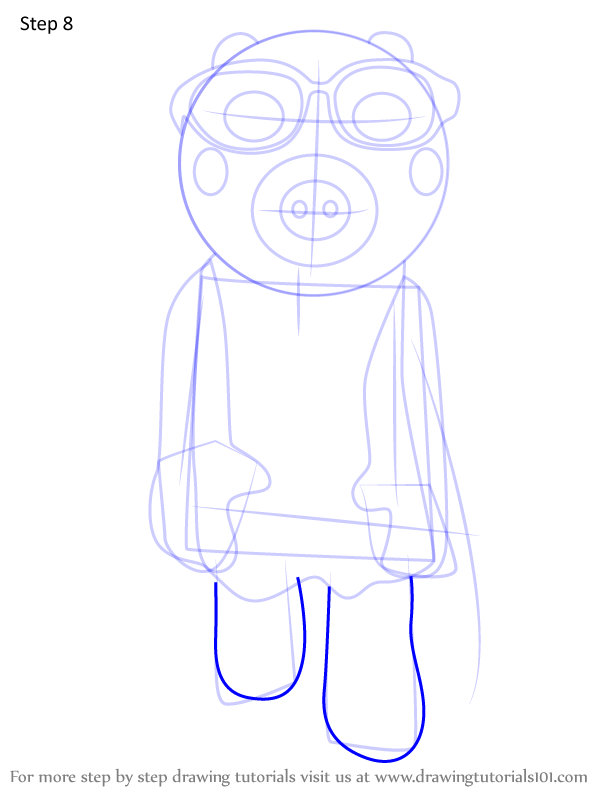 How to Draw Mimi from Piggy (Piggy) Step by Step | DrawingTutorials101.com