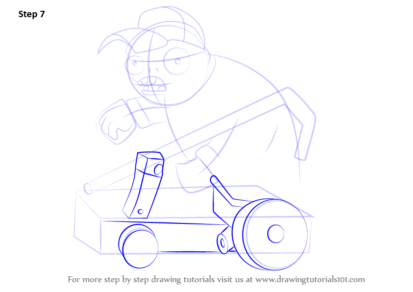 How to Draw Catapult Baseball Zombie from Plants vs. Zombies (Plants vs ...